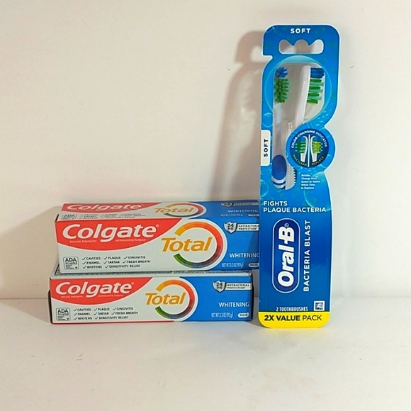 Colgate/ Oral-B | Grooming | Colgate Total Toothpaste And 2 Oral B ...